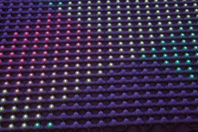 P62.5 LED Mesh Screen in operation