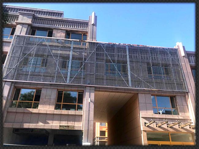 Close-up view of Mesh LED Screen components