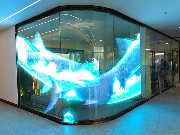 P20 LED Transparent Film Screen close-up detail