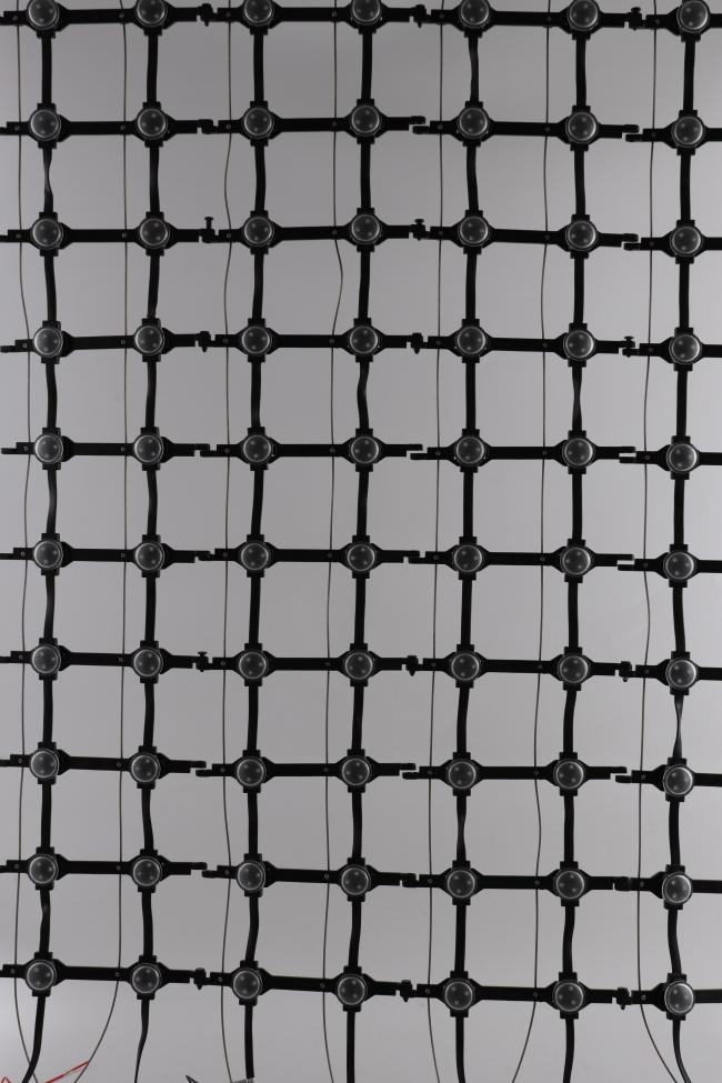 LED Mesh Screen in building decoration application