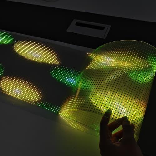 LED Transparent Film Screen installation example in retail environment