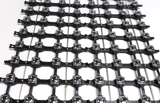 Eagerled P62.5 LED Mesh Screen installed on building facade