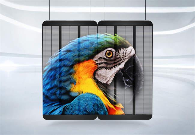 60% Transparency Ultra Clear Indoor LED Display Panel side view