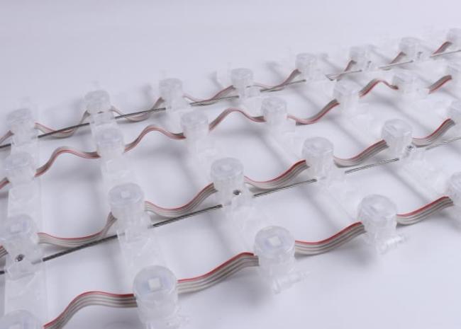 IP67 Waterproof RGB Pixel LED Mesh Screen installation example