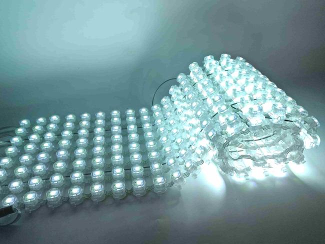 Close-up view of LED Mesh Screen