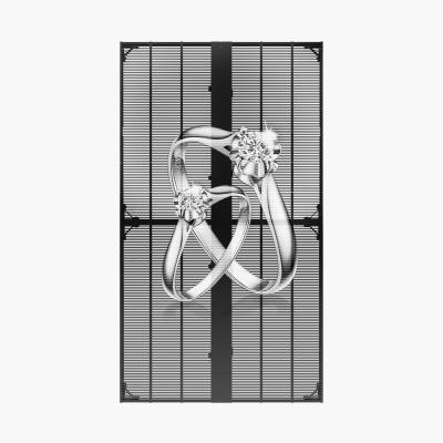 China Customized LED Grille Screen DC5V For Outdoor Advertising Display IP40 for sale