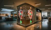Quality Outdoor Indoor Decoration Thin Film LED Display , P10 Transparent Film LED for sale