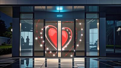 China Hanging Install P6 Transparent LED Display Screen 240mm×1000mm With Module for sale