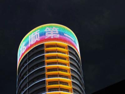 China Waterproof LED Mesh Screen P100 For Outdoor / Indoor Advertisement for sale