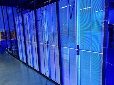 China Customized Full Color Transparent Display Screen For Building Facades / Glass Curtain Walls for sale