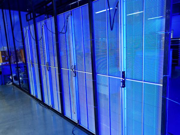 Quality Customized Full Color Transparent Display Screen For Building Facades / Glass for sale