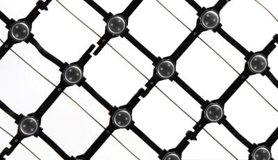China Outdoor Waterproof P100 LED Net Screen Lightweight Thin Flexible Mesh LED Display for sale