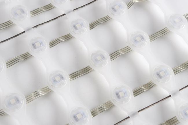 LED mesh screen installation example