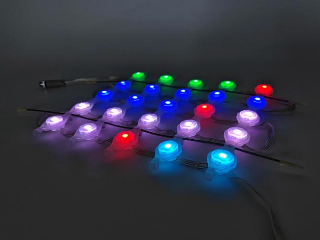 Custom LED mesh screen configuration