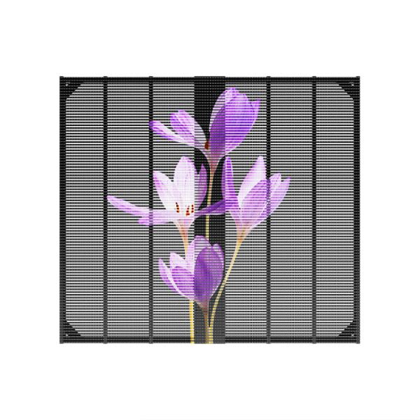 Quality Mesh Grille Screen High Brightness See Through RGB P2.6 Large Indoor Glass LED for sale