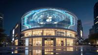 Quality P8 High Brightnes DC5V IP67 LED Transparent Film Screen For Glass Curtain Walls for sale