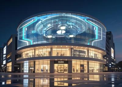 China LED Transparency Film Screen P8  Display for Retail Store and Shopping Mall Advertising for Storefront Window and Welcome Display for sale