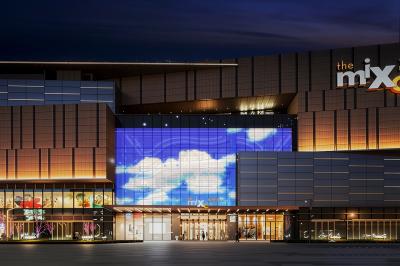 China P6 5000CD IP67 Transparent Flexible Film Screen , Glass Curtain Wall LED Display for sale