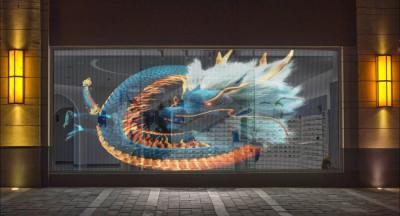 China P20 2500CD 50000HS Transparent LED Wall Display , 95% Transparency Glass LED Screen for sale
