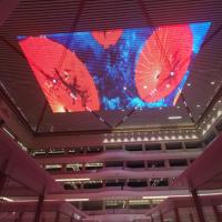 Quality SMD3535 P100 LED Mesh Display Outdoor IP67 Waterproof LED Grid Screen Light For for sale