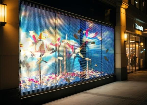 Quality P3.91 High Brightness See Through LED Screen Full Color RGB Indoor Display Panel for sale