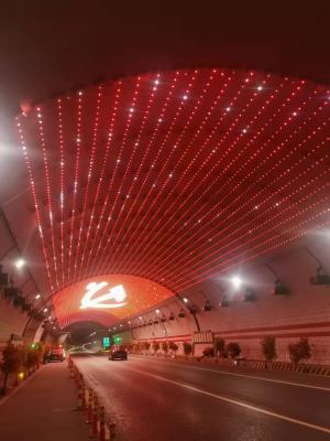 China PC DMX512 SMD5050 LED Mesh Display P50 For Outdoor Buildings Easy Installation for sale