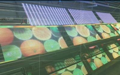 China Ultra Thin Adhesive Glass Window LED Display , Outdoor Flexible LED Film for sale