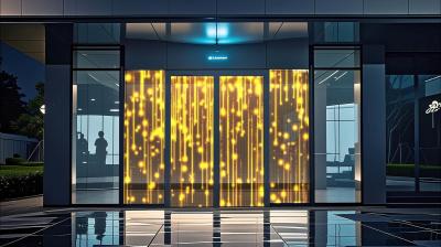 中国 超薄型LED透明スクリーンフィルム P20 商業用窓ガラス上のクリスタルディスプレイ 販売のため
