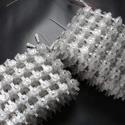 Cina Schermo a maglia flessibile RGB impermeabile IP67 da 12V, luce a LED a punto, griglia pubblicitaria per uso esterno in vendita
