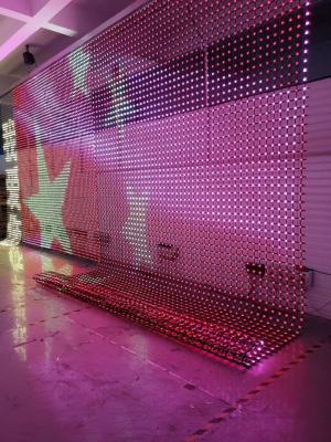 Cina SPI RGB Led Flexible Perment Point Light Mesh Screen Parete pubblicitario video esterno in vendita