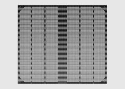 China High Definition P2.6 4000-4500cd 500*1000mm Led Grid Screen Full Color Window Transparent Advertising Translucent Led Grid Screen Display for sale