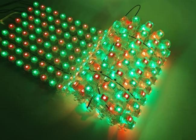 Flexible LED Mesh Screen in operation