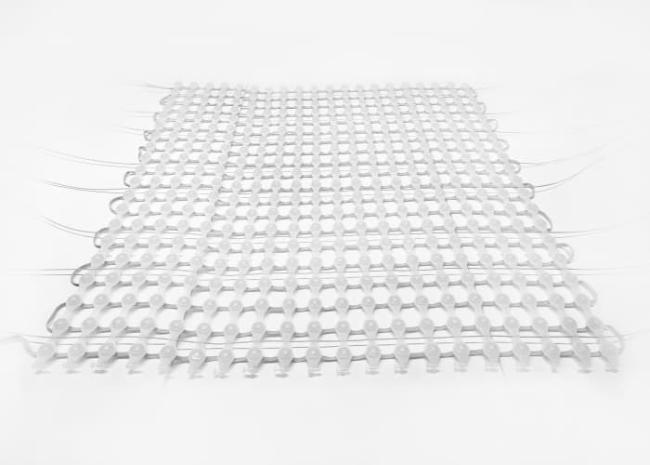 Outdoor LED Pixel Mesh Screen installation example