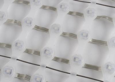 China P50 Programmable Flexible LED Strip Curtain LED Mesh Display DC12V Foldable Outdoor Led Net Screen Curtain for sale