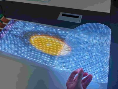 China P10 Ultra Thin Flexible Transparent LED Film Price Outdoor Adhesive Glass Window LED Film Screen Transparent Factory for sale