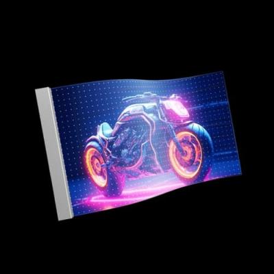 중국 실내 P6 접착 투명 유연 LED 필름 크리스탈 스크린 디스플레이 패널 투명 LED 필름 스크린 유리용 판매용