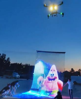 China Outdoor LED Drone Screen Display , Waterproof LED Screen 3D Light Show Display for sale