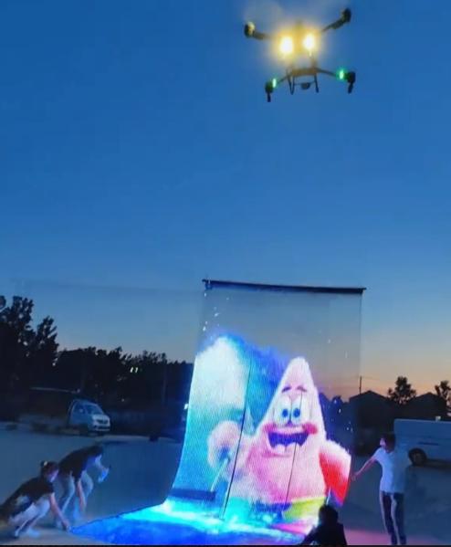 Quality LED drone screen,outdoor LED display,waterproof LED screen,3D light show display for sale