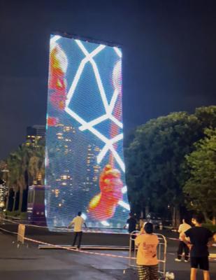 China P25 Flying LED Screen Outdoor LED Film Screen 5V for Drone Show Performances Advertising Video Display Screen for sale