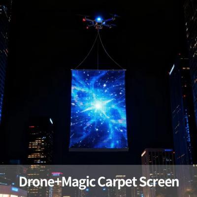 China P20 Drone Show New Led Mesh Hologram Sky Film Screen Elevator Waterproof Advertising Display with Cloud-Based CMS for sale