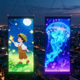 China Lightweight Advertising P20 Drone Flying LED Screen for Flying Digital Projection High-Impact Event Marketing Solution for sale