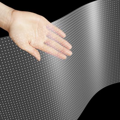 China 6mm Ultra Thin RGB Full Color Transparent LED Film Screen, Custom Cabinet Dimension, High Transparency Flexible LED Film for Mall Store Window Commercial Advertising for sale