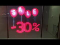 Indoor advertising Flexible Transparent Display Screen P6 LED Display Film