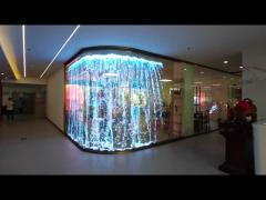 P6 LED Transparent Film Screen Ip67 Indoor Indoor Adhesive Flexible Led Crystal Screen Display