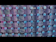P50 Transparent Full Color LED Mesh Display Waterproof Outdoor LED Display For Building Walls