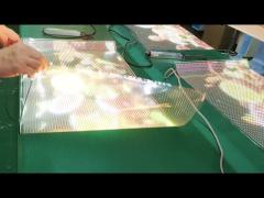 P6 超薄光 柔軟透明画面 LEDフィルム 自粘性 透明柔軟 LED画面 ガラス窓壁用