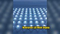 IP67 Waterproof LED Mesh Screen Outdoor Display