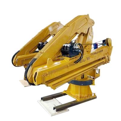 China ZEHUA Brand 5-30 Ton Hydraulic Marine Deck Knuckle Boom Crane | 30m Lifting Height Boat Cargo Crane for Vessel Ship for sale
