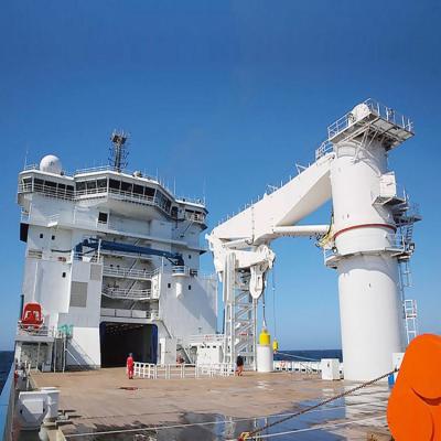 China Deck Crane Knuckle Boom Crane Marine Yacht Cargo Ship Hydraulic Knuckle Folding Boom Boat Deck Crane for sale