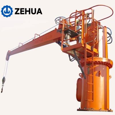 China High Performance Port Marine Deck Crane Pedestal Boat Lift Customizable Tonnage for Harbor Dockyard for sale